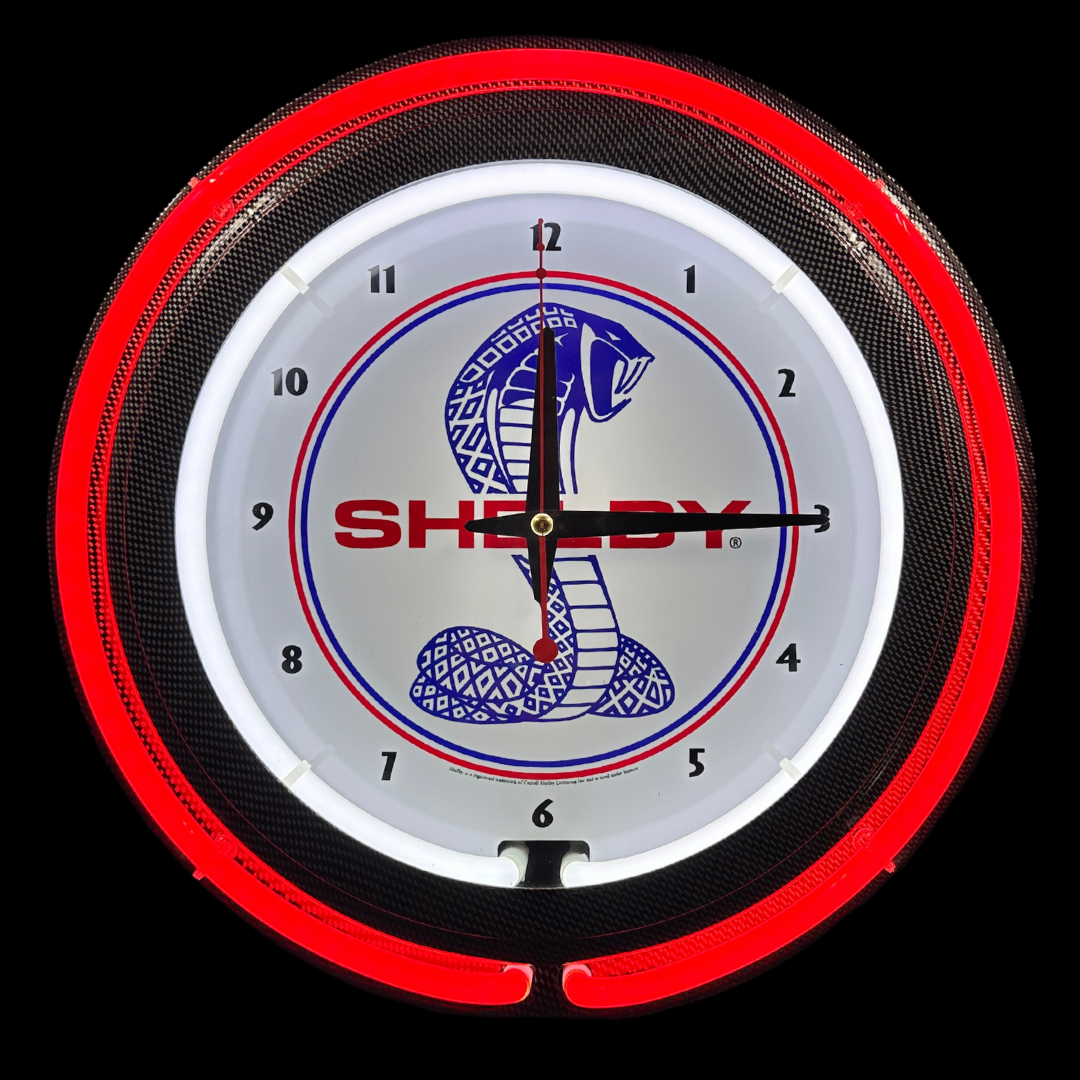 Red & Blue Shelby Snake – Man Cave Clocks