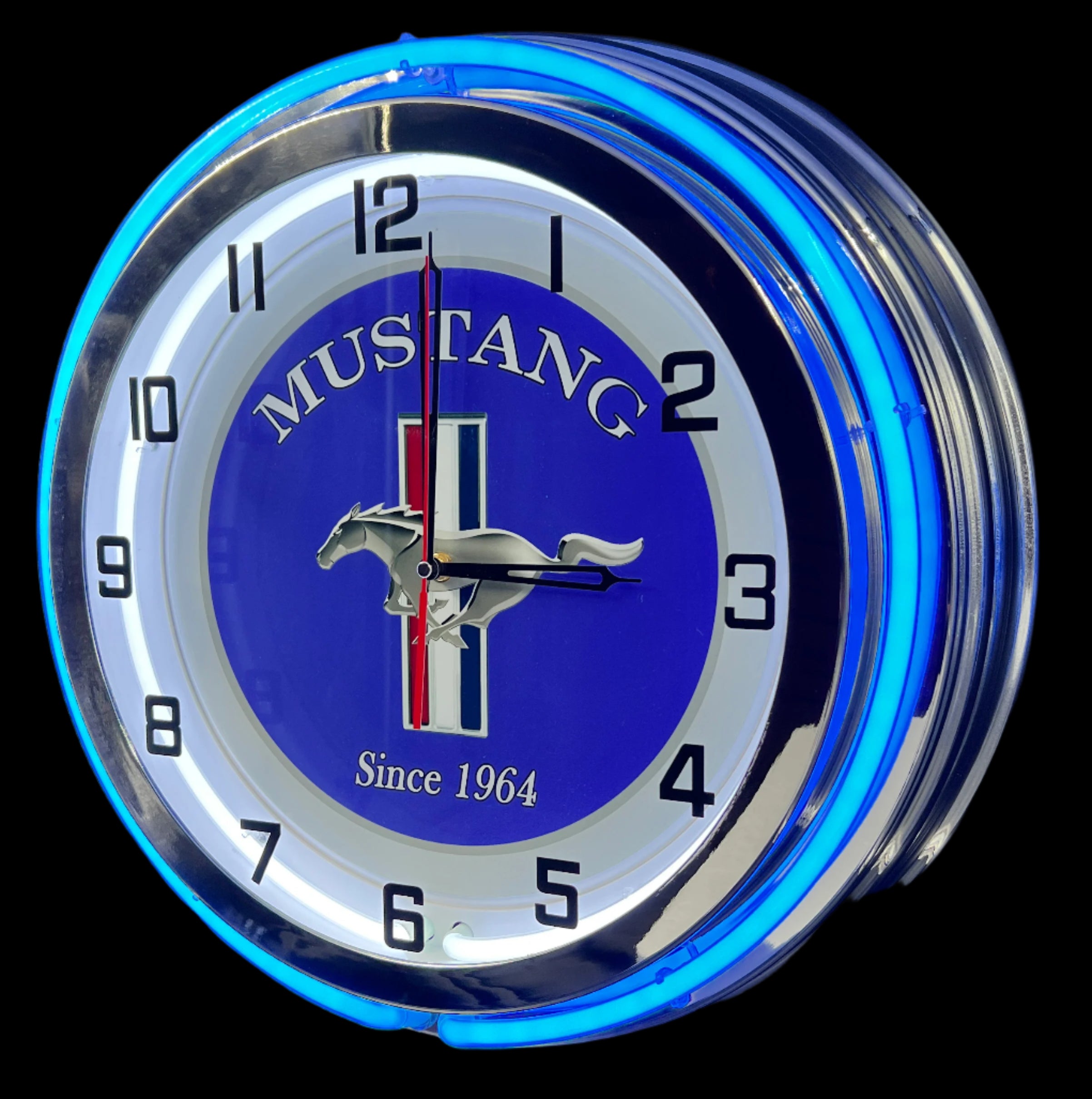 Mustang Blue – Man Cave Clocks